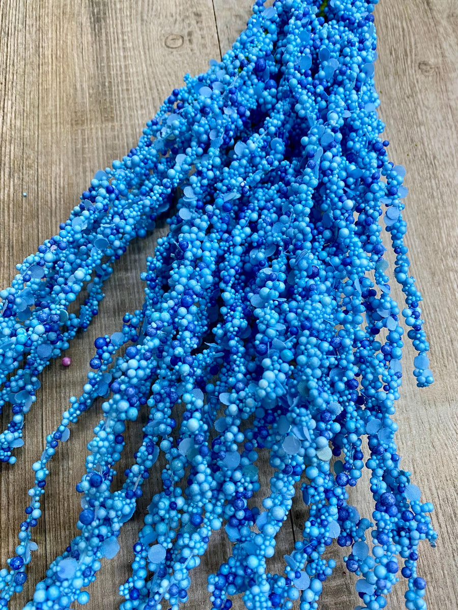 Blue Beaded Twig Bush - 24 inches – House of Fancy